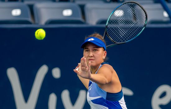 Russian Tennis Player Kamilla Rakhimova Action Editorial Stock Photo ...