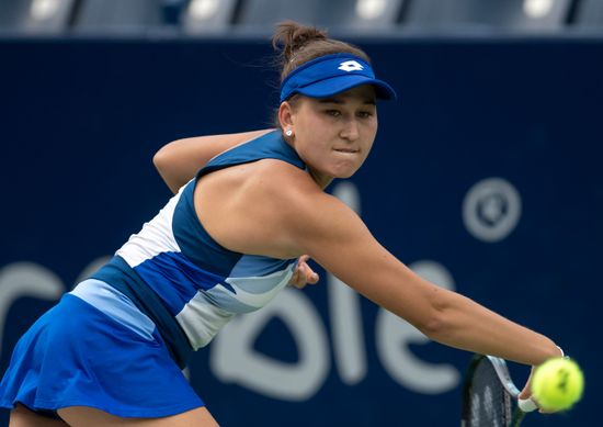 Russian Tennis Player Kamilla Rakhimova Action Editorial Stock Photo ...