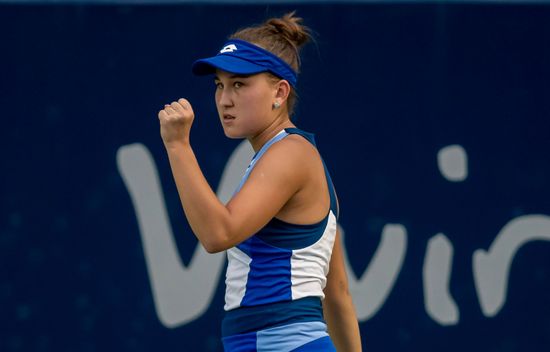 Russian Tennis Player Kamilla Rakhimova Reacts Editorial Stock Photo ...
