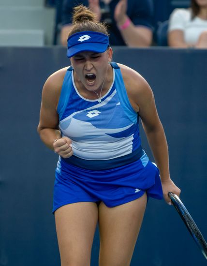 Russian Tennis Player Kamilla Rakhimova Reacts Editorial Stock Photo ...