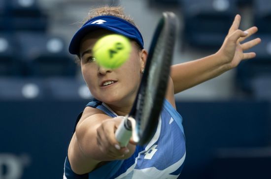Russian Tennis Player Kamilla Rakhimova Action Editorial Stock Photo ...