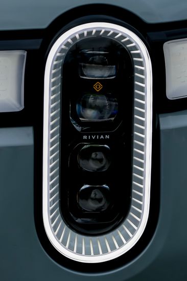 Unique Headlight Rivian Model R1t Batterypowered Editorial Stock Photo ...
