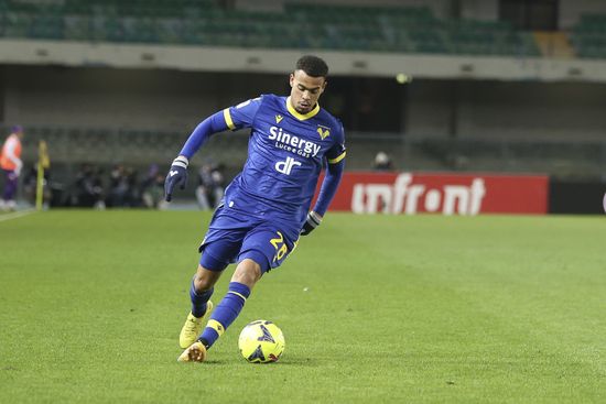 Cyril Ngonge Hellas Verona Fc Play Editorial Stock Photo - Stock Image ...