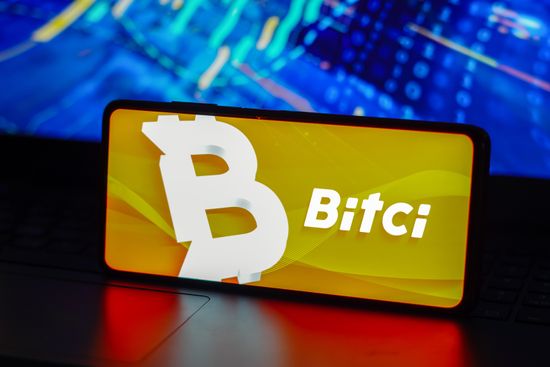 This Photo Illustration Bitci Logo Seen Editorial Stock Photo - Stock ...