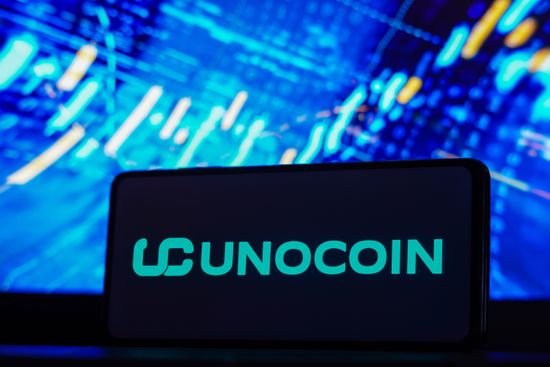This Photo Illustration Unocoin Logo Seen Editorial Stock Photo - Stock ...