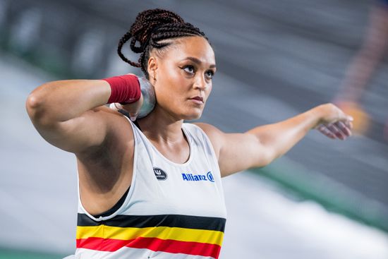 Belgian Jolien Boumkwo Pictured Action During Editorial Stock Photo ...