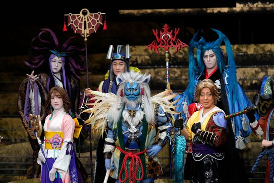 Kabuki Actors Pose During Press Presentation Editorial Stock Photo ...