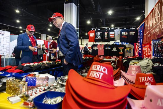 Vendor Ronald Solomon Cl Sells Maga Editorial Stock Photo - Stock Image ...