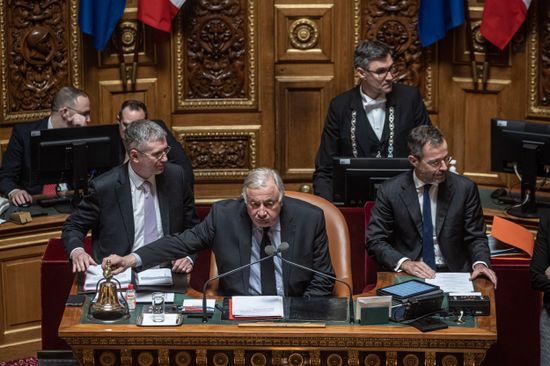 French Seante President Gerard Larcher C Editorial Stock Photo - Stock ...