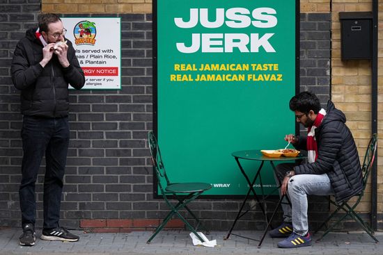 Arsenal Fans Eat Food Vendor Outside Editorial Stock Photo - Stock ...