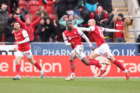 Hakeem Odoffin Rotherham United Celebrates His Editorial Stock Photo ...