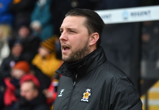 Mark Bonner Manager Cambridge United Editorial Stock Photo - Stock ...
