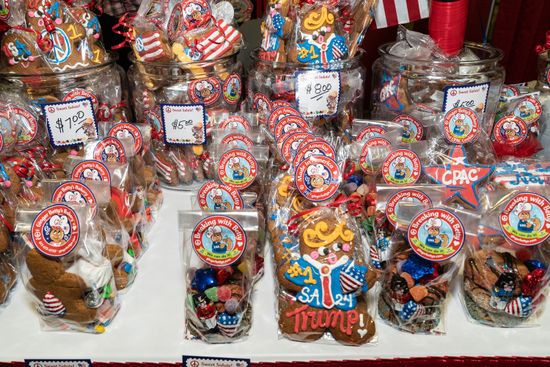 Vendors Conservative Themes Merchandize Seen On Editorial Stock Photo ...
