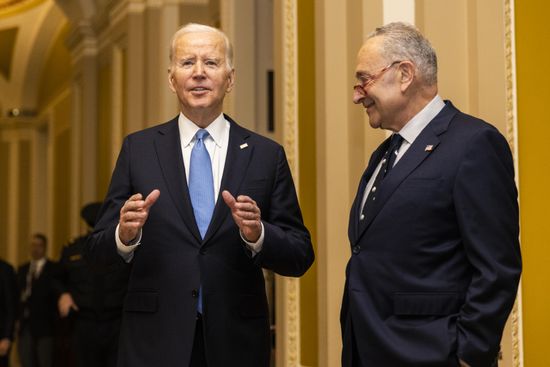 President Joe Biden Senate Majority Leader Editorial Stock Photo ...