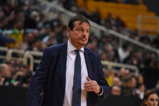 Ergin Ataman Coach Anadolu Efes Istanbul Editorial Stock Photo - Stock ...