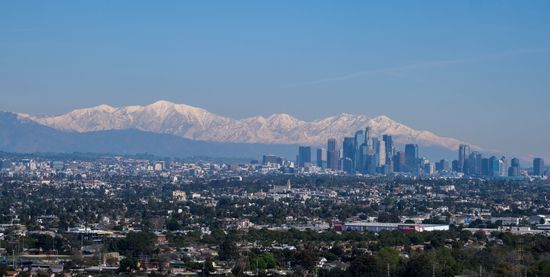 After Rare Snowstorm Southern California Snow Editorial Stock Photo ...