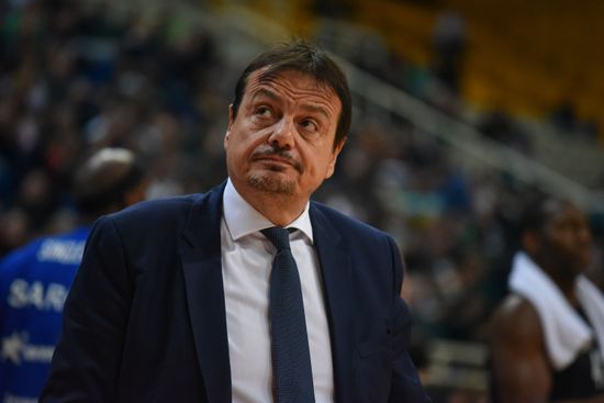 Ergin Ataman Coach Anadolu Efes Istanbul Editorial Stock Photo - Stock ...