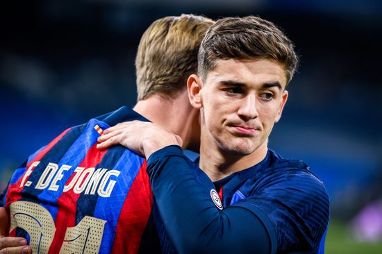 Gavi Barcelona Before Football Match Between Editorial Stock Photo ...