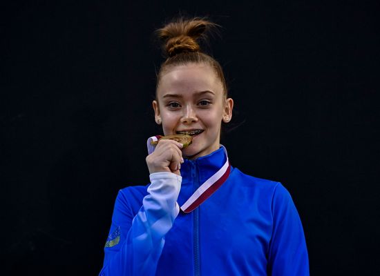 Gold Medalist Anna Lashchevska Ukraine Poses Editorial Stock Photo ...