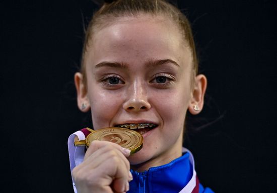 Gold Medalist Anna Lashchevska Ukraine Poses Editorial Stock Photo ...