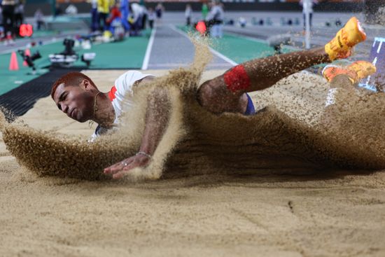 Erwan Konate France Competes Mens Long Editorial Stock Photo - Stock ...