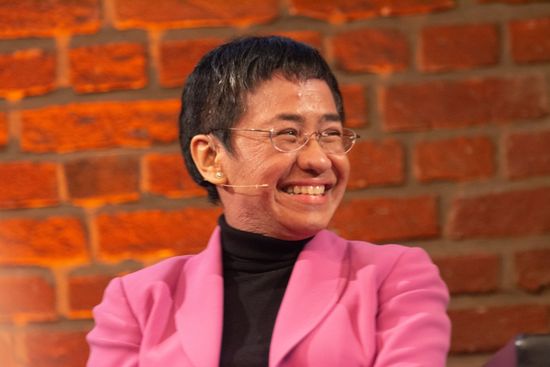 Maria Resa Nobel Peace Prizewinning Journalist Editorial Stock Photo ...