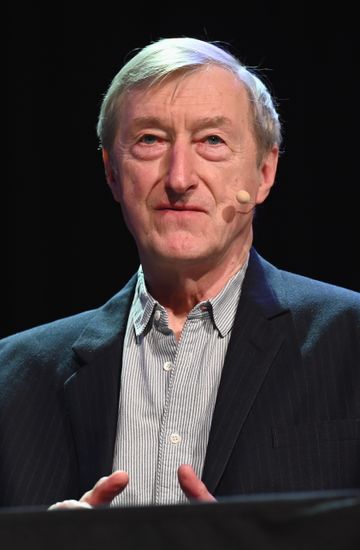 British Writer Julian Barnes Reads Litcologne Editorial Stock Photo ...