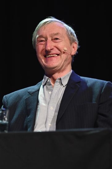 British Writer Julian Barnes Reads Litcologne Editorial Stock Photo ...