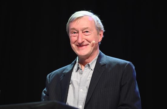 British Writer Julian Barnes Reads Litcologne Editorial Stock Photo ...