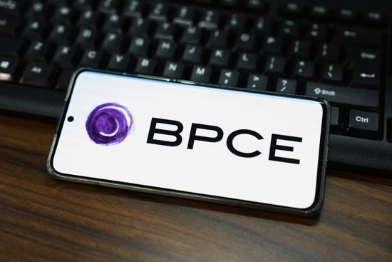 This Photo Illustration Groupe Bpce Logo Editorial Stock Photo - Stock ...