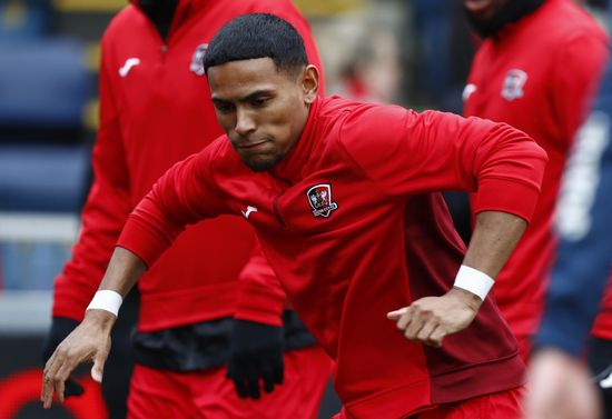Exeter City Player Demetri Mitchell During Editorial Stock Photo ...