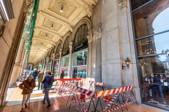 Milan Italy News Detachment False Ceiling Editorial Stock Photo - Stock Image | Shutterstock