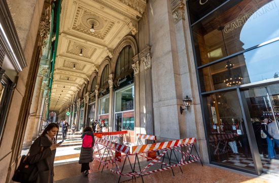 Milan Italy News Detachment False Ceiling Editorial Stock Photo - Stock Image | Shutterstock