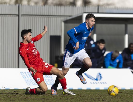 Rangers B Team Defender Connor Allan Editorial Stock Photo - Stock ...