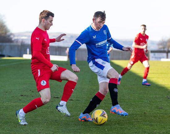 Rangers B Team Defender Connor Allan Editorial Stock Photo - Stock ...