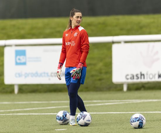 Rangers Womens Goalkeeper Victoria Esson Warms Editorial Stock Photo ...