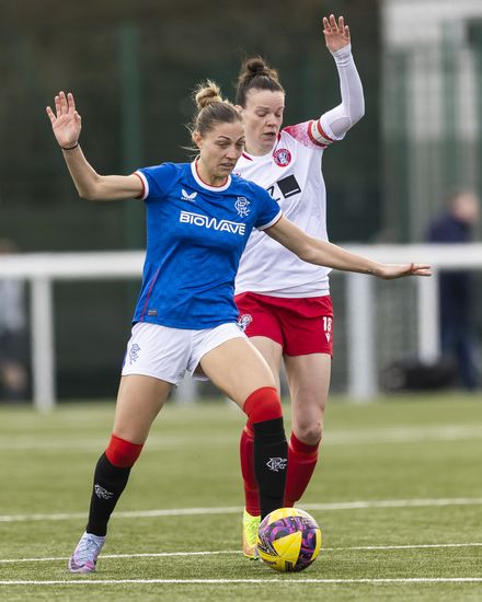 Rangers Womens Defender Hannah Davison Action Editorial Stock Photo ...