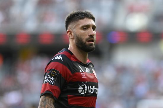 Brandon Borrello Western Sydney Wanderers Commbank Editorial Stock ...