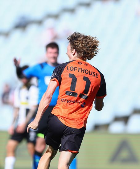Jez Lofthouse Brisbane Roar Turns Celebrate Editorial Stock Photo ...