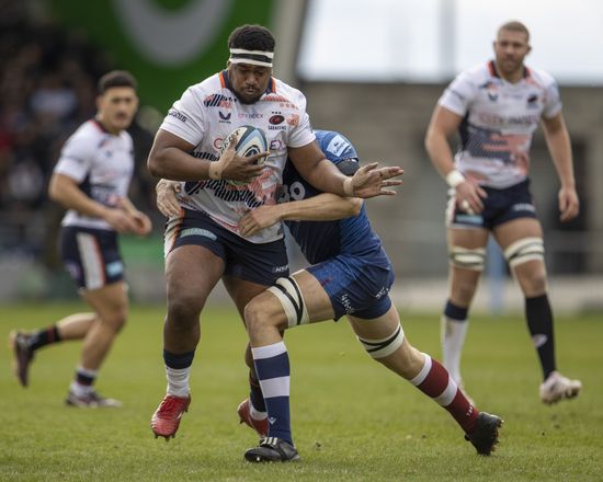 Eroni Mawi Saracens Tackled Aj Bell Editorial Stock Photo - Stock Image ...