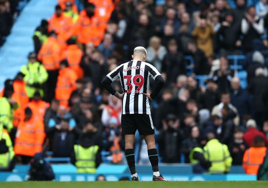 Bruno Newcastle United Reacts After English Editorial Stock Photo ...