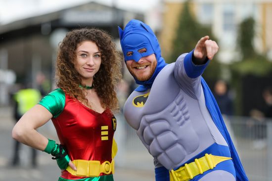Cosplayers Dressed Movie Characters Costume Attend Editorial Stock ...