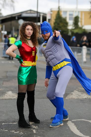 Cosplayers Dressed Movie Characters Costume Attend Editorial Stock ...