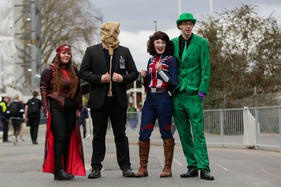 Cosplayers Dressed Movie Characters Costume Attend Editorial Stock ...