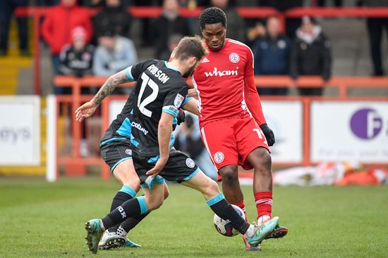 Korede Adedoyin 19 Accrington Stanley Holds Editorial Stock Photo ...