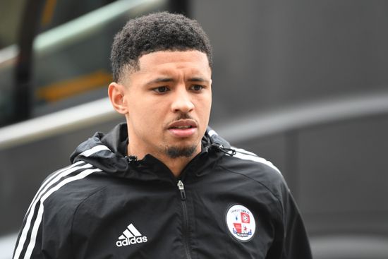 Crawley Town Defender Travis Johnson 23 Editorial Stock Photo - Stock ...