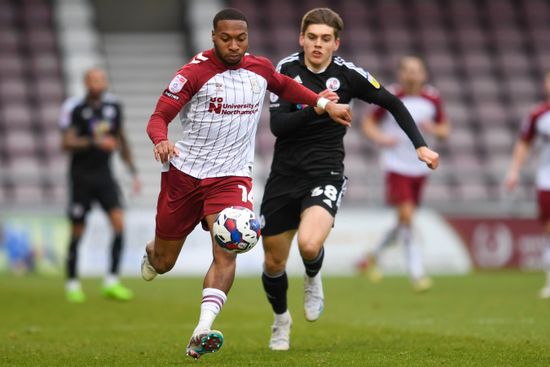 Northampton Town Midfielder Ali Koiki 14 Editorial Stock Photo - Stock ...
