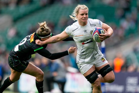 Rachel Johnson Exeter Chiefs Hands Off Editorial Stock Photo - Stock ...