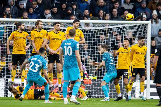 Tottenham Free Kick Just Before Half Editorial Stock Photo - Stock ...