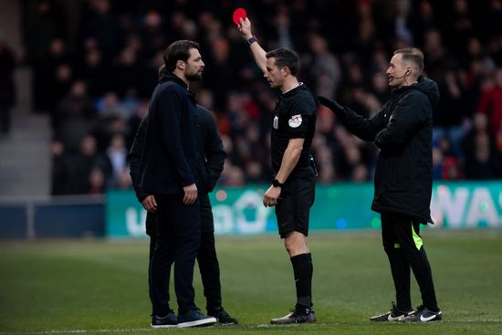 Referee Dean Whitestone Shows His Red Editorial Stock Photo - Stock ...